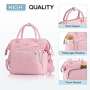 TOURIT Lunch Bag Women Large Insulated Lunch Bag Portable Cooler Lunch Box Lunch Tote Bag for Women Men Work,Picnic, Pink