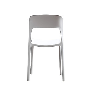 Christopher Knight Home Dean Outdoor Plastic Chairs (Set of 2), White