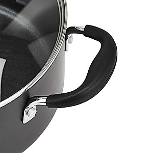 Amazon Basics Hard Anodized Non-Stick 12-Piece Cookware Set, Black - Pots, Pans and Utensils