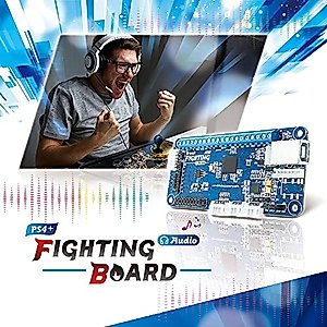 Brook PS4+ Audio Fighting Board - Pre-installed header version, Arcade Stick PCB for PS4, PS3, Switch Consoles and PC, Upgradable with UFB-UP5