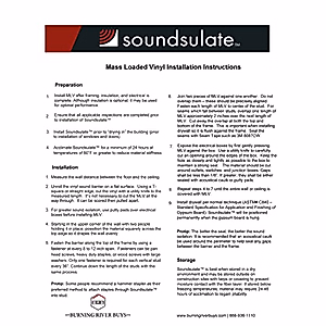 Soundsulate™ 1/2 lb Mass Loaded Vinyl (MLV) Soundproofing, Noise Barrier (4' x 50' (200 sf)) - see all options