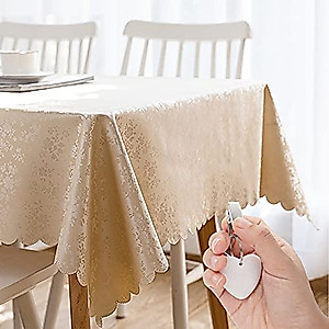 ZEAYEA 12 Pieces Tablecloth Weights, Table Cover Weights Tablecloth Pendant for Indoor Outdoor, White Heart Shape Stone Table Weight Hanger with Metal Clips for Picnic Family Dinner Table Decoration