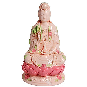ART PARK Guan Yin Statue, Quan Yin Statue, Kwan Yin Statue, Kuan Yin Statue, Home Decor, Best Chinese Feng Shui Gifts. (11 Inches Top Ceramic Guan Yin)