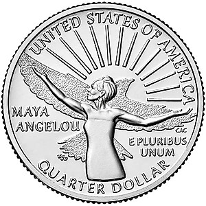 2022 S BU American Women Quarter Maya Angelou Quarter Choice Uncirculated US Mint
