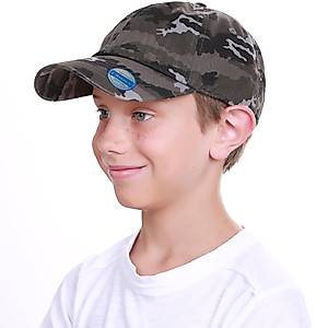 Kids Toddler Low Profile Cotton Plain Vintage Basic Baseball Hat Cap Snapback Cotton Denim Washed Adjustable Boy Girl Baby