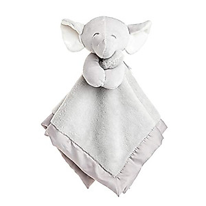 KIDS PREFERRED Carter's Elephant Plush Stuffed Animal Snuggler Lovey Security Blanket - Gray