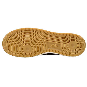 Nike Men's Air Force 1 LV8 Black/Action Red/Gum Light Brown/Sail Leather Basketball Shoes 11.5 M US