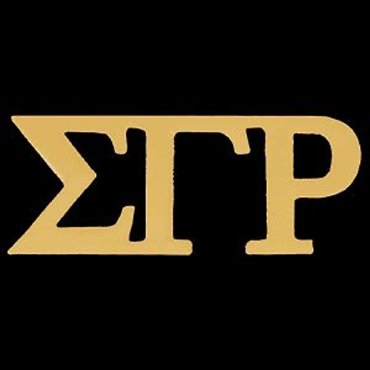 Sigma Gamma Rho Sorority 3 Letter Gold Pin