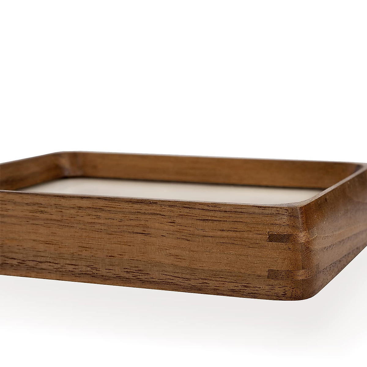 Natural Wood Photo Frames Inspired Tabletop Picture Frame with Mat, Vertical or Horizontal Display (Walnut, 8x10 matted to 5x7/6x8)