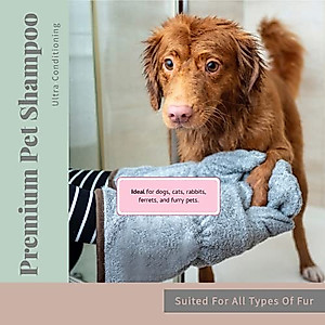 Begley’s Natural No Rinse Waterless Pet Shampoo, Bathless Cleaning, Deodorizing, and Odor Removal for a Shiny, Fresh Smelling Coat - Effective for Dogs, Puppies, and Cats - Fresh Lavender, 2 Pack