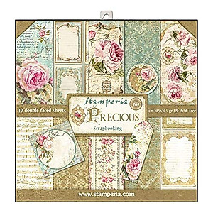 Stamperia - 12 x 12 Paper Pad - Precious