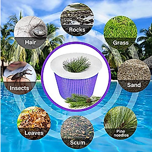 30-Pack of Pool Skimmer Socks, Ultra Fine Mesh Filter Sock Net for Skimmer Baskets, Skimmers Cleans Debris and Leaves for In-Ground and Above Ground Pools