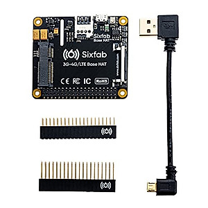 Raspberry Pi 4G/LTE Cellular Modem Kit - Hardware | Global IoT SIM Card w $25 Free Credit | Free Cloud Software | Remote Network Monitoring | Remote Terminal Access