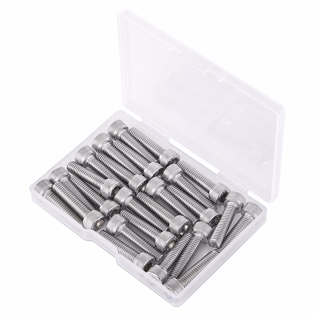 M6-1.0 x 16mm Hex Socket Head Cap Screws Bolts 304 Stainless Steel Allen Hex Drive, Machine Metric Fully Thread, 25PCS
