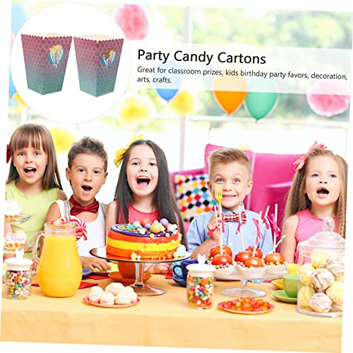 LIFKOME 24pcs Popcorn Boxes Popcorn Box Popcorn Boxes for Candy Popcorn Snack Container Mini Popcorn Boxes Party Favor Box Popcorn Bucket Party Paper Popcorn Box Popcorn Box