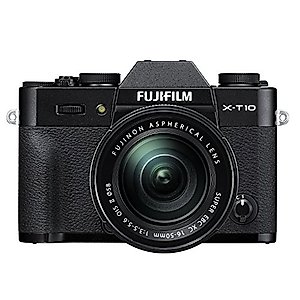 Fujifilm X-T10 Black Mirrorless Digital Camera Kit with XC16-50mm F3.5-5.6 OIS II Lens (Old Model)
