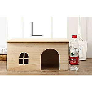 OMEM for Small Animals House Natural Life Tunnel System Such as Hamsters, Guinea Pigs, Golden Bears, Hedgehogs, Rabbits, Turtles, Easy to Clean (L)