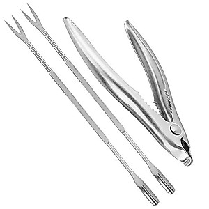 Lobster Shell Cracker Set Stainless Steel Lobster Crab Cracker Shell Claw Seafood Forks Nuts Opener Kitchen Gadgets