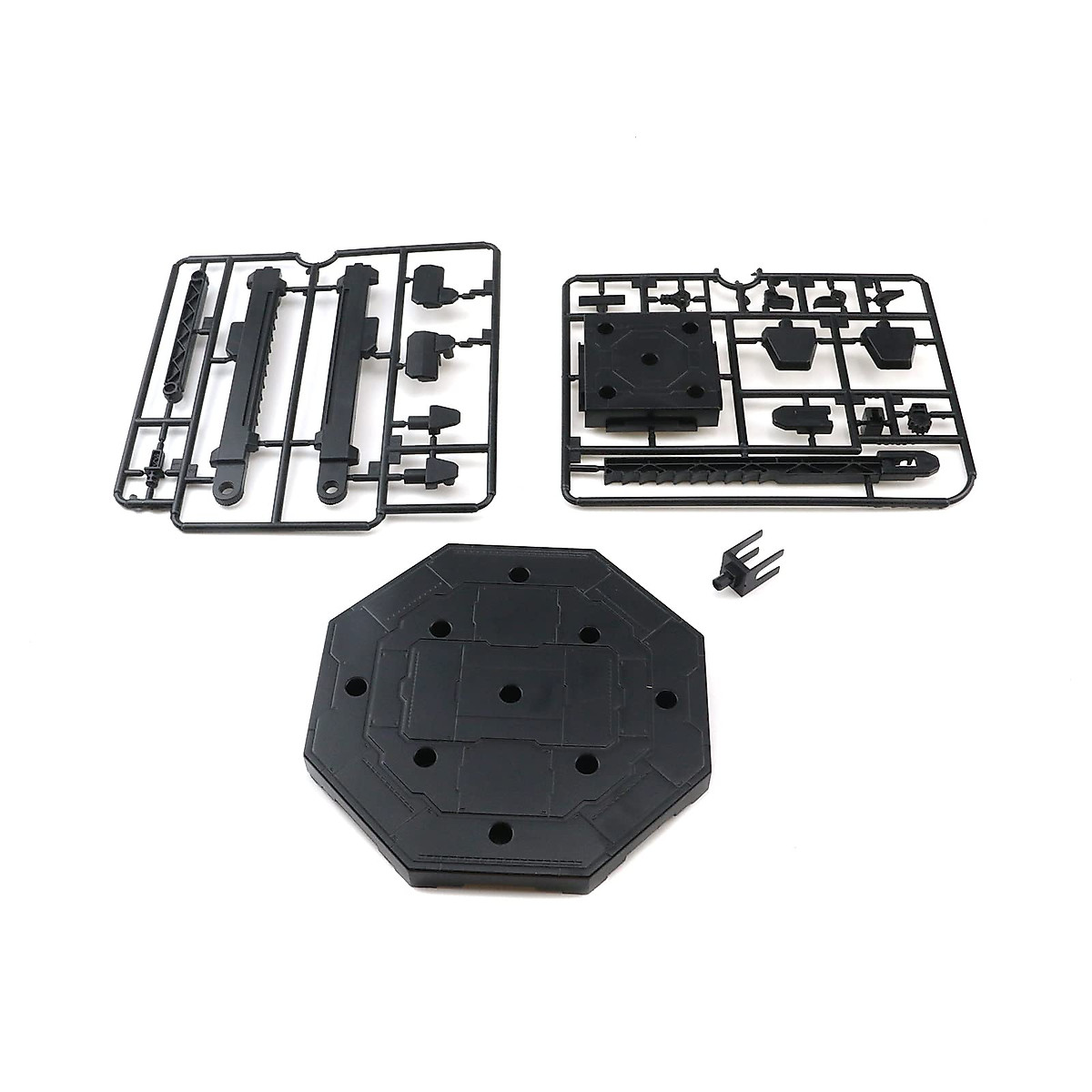 MY MIRONEY 2Pcs Black Action Base Action Figure Stand Display Stand 1/100