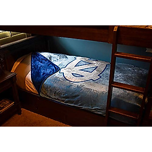 Dormitory 101 UNC Chapel Hill Tar Heels Premium Quality Plush Fleece Blanket - X Large 60"X80". Fits Queen or Twin XL Bedding. Great Gifts