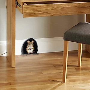 10pcs 3D Mouse Hole Wall Decals Peel and Stick,Decorative Wall Stickers, Fun Animal Stickers for Children- Kids Room Bedroom House Nursery Classroom Decor