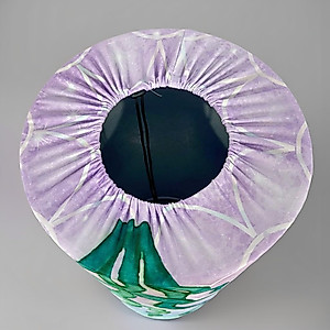 ittsmnt Cylinder Plinth Covers Underwater Mermaid Themed Pedestal Covers Glitter Seaweed Scales Baby Shower Girls 1st Birthday Party Cake Table Decor Banner