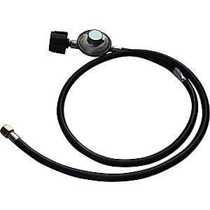 BroilPro Accessories 5 Feet Universal QCC1 Low Pressure Propane Regulator Grill Replacement with 5 FT Hose for Most LP Gas Grill, Heater and Fire Pit Table