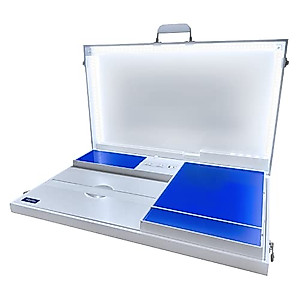 Worky 15-in-1 Home Office Portable Workstation Desk with Built-in Storage, 3.5" D x 26" W x 16.5" H, 14 Lbs, White