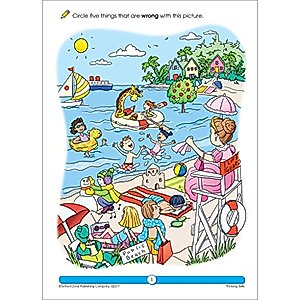School Zone - Thinking Skills Workbook - 64 Pages, Ages 3 to 5, Preschool to Kindergarten, Problem-Solving, Logic & Reasoning Puzzles, and More (School Zone Get Ready!™ Book Series)