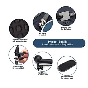 HONGJING Decompression Back Belt for Lower Back Pain Relief- Spine Reset Device Lumbar Support for Lifting, One Size Fits 29-49 Waist