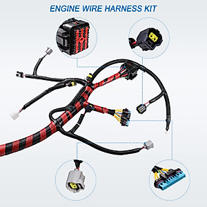 JDMSPEED New Engine Wiring Harness W/O Cali Replacement for Ford Super Duty F250 F350 1999 2000 2001 7.3L Diesel Replace F81Z12B637EA F81Z-12B637-EA
