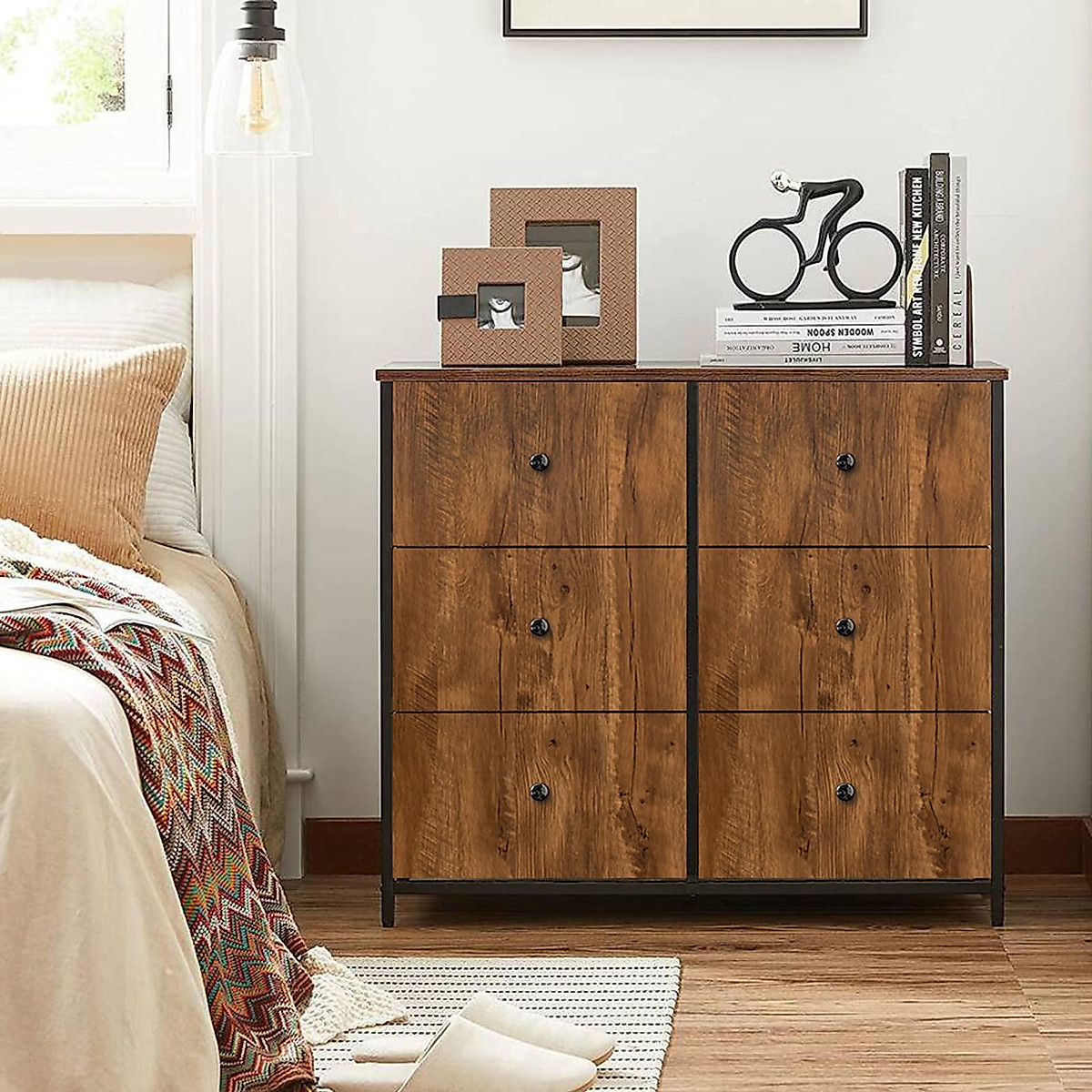 practicalWs Brown Wood Grain Contact Paper Peel and Stick, Vintage Rustic Wood Textured Wallpaper, Self Adhesive Removable Faux Wood Wall Paper for Countertop Drawer and Cabinets 17.7in x 118.1in