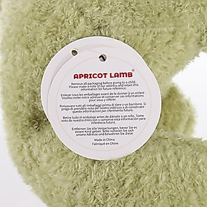 Apricot Lamb Toys Plush Velvet Frog Stuffed Animal Soft Cuddly Perfect for Child (Green Frog,8.5 Inches)
