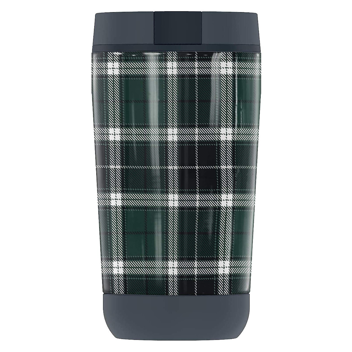 THERMOS Michigan State University Plaid GUARDIAN COLLECTION Stainless Steel Travel Tumbler, Vacuum insulated & Double Wall, 12 oz.