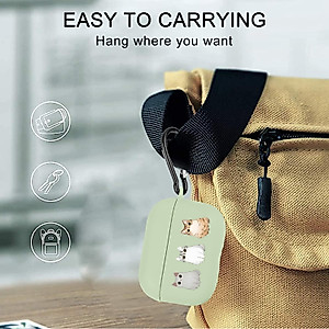 Three Cats 3 Case Compatible with Airpods Pro Clear Soft TPU, Supports Wireless Charging Shockproof Protective Cover for Airpods Pro
