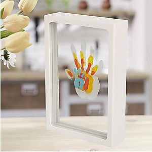 🍒Cherry Cheers🍒 Family Handprint and Paint Craft Kit DIY Baby Keepsake Frame, All Transparent Layers Non-Toxic Paints