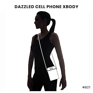 CHALA Crossbody Cell Phone Purse | Women's Wristlet Handbags with Adjustable Strap (Starburst- Brown)