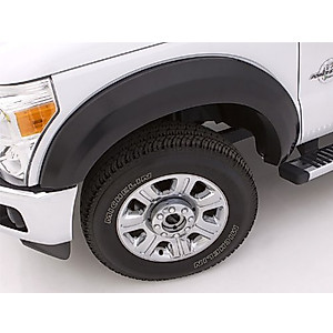 Lund EX311S Elite Series Black Extra Wide Style Standard Front and Rear Fender Flare - 4 Piece