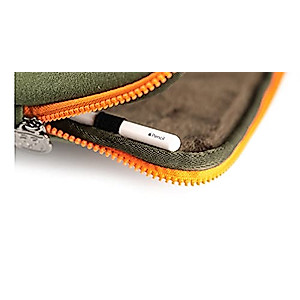 [MUZIKTIGER] 9.7~11-inch Protective Laptop/Tablet Sleeve & iPad Pouch - Compatible with iPad/iPad Air Series, Polyester Pouch with 2 Double Way & Smooth Zippers, Lazy Tiger