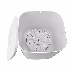 MAVIS LAVEN Mini Dishwasher Deep 18W ABS PC Portable Countertop Dishwasher with Shutdown Apartment (White)