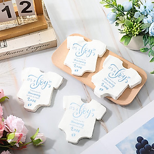 100 Pcs Small Baby Shower Napkins Blue It's a Boy Baby Shower Decoration Disposable Paper Napkins for Baby Shower Gender Reveal Party Supplies
