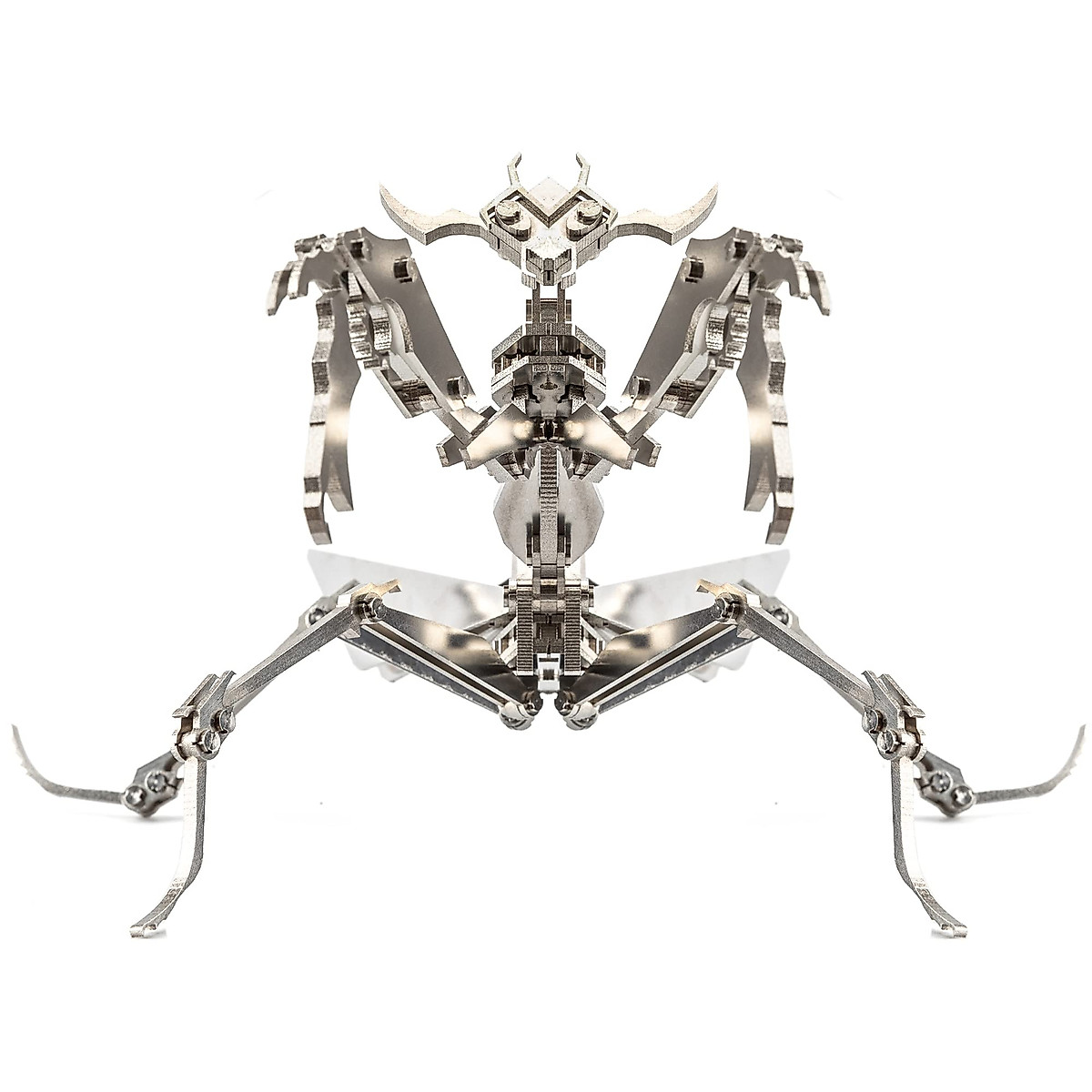 Madsteel Insect Mantis Exhilarating 3D Metal Model Puzzle Kit for Adults – Exquisite Brain Building Miniature Toy, Stainless Steel Assembly for Mindful Relaxation and Fun (Non-Finished Model)