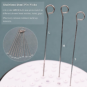 Shower Head Cleaning Brush Tool, Shower Head Cleaner Brushes Picks Small Cleaning Brush Crevice Cleaning Brush Anti Clogging Cleaning Brush for Household Bathroom Pipe Car Washers Holes Gaps Nozzles