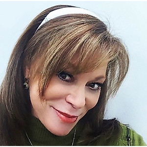 SqHair Hinged Headband fits like sunglasses providing lift and style without giving you a headache Band (Black-Crystals)