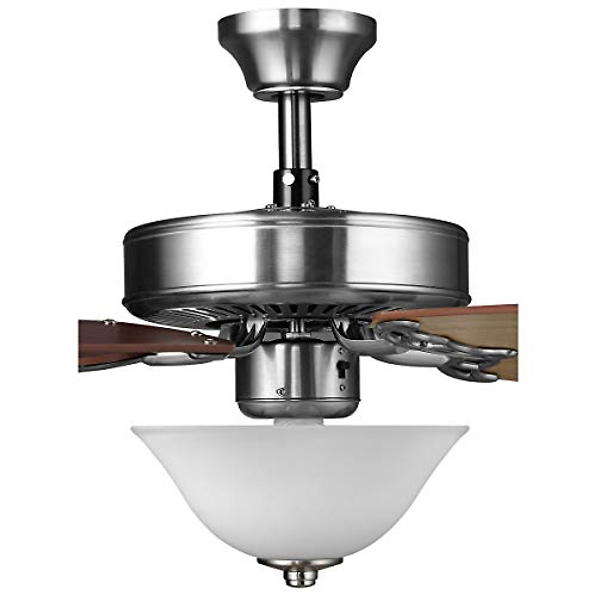 AirPro Collection 52" Five-Blade Ceiling Fan with White Etched Light Kit