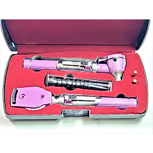 PURPLE OTOSCOPE SET -LED Otoscope/School Kit-CYNAMED