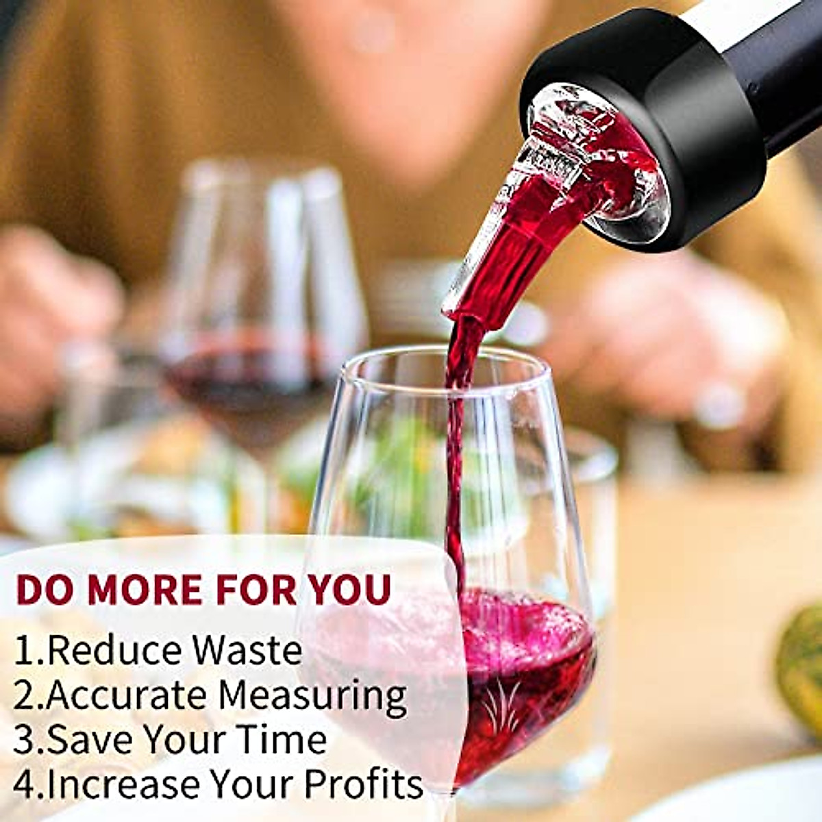 Measured Liquor Bottle Pourers 12Packs — 1oz/30ml Quick Shot Bottle spout Pourer Drinks, Wine Pourers Cocktail Dispenser Home Bar Tools