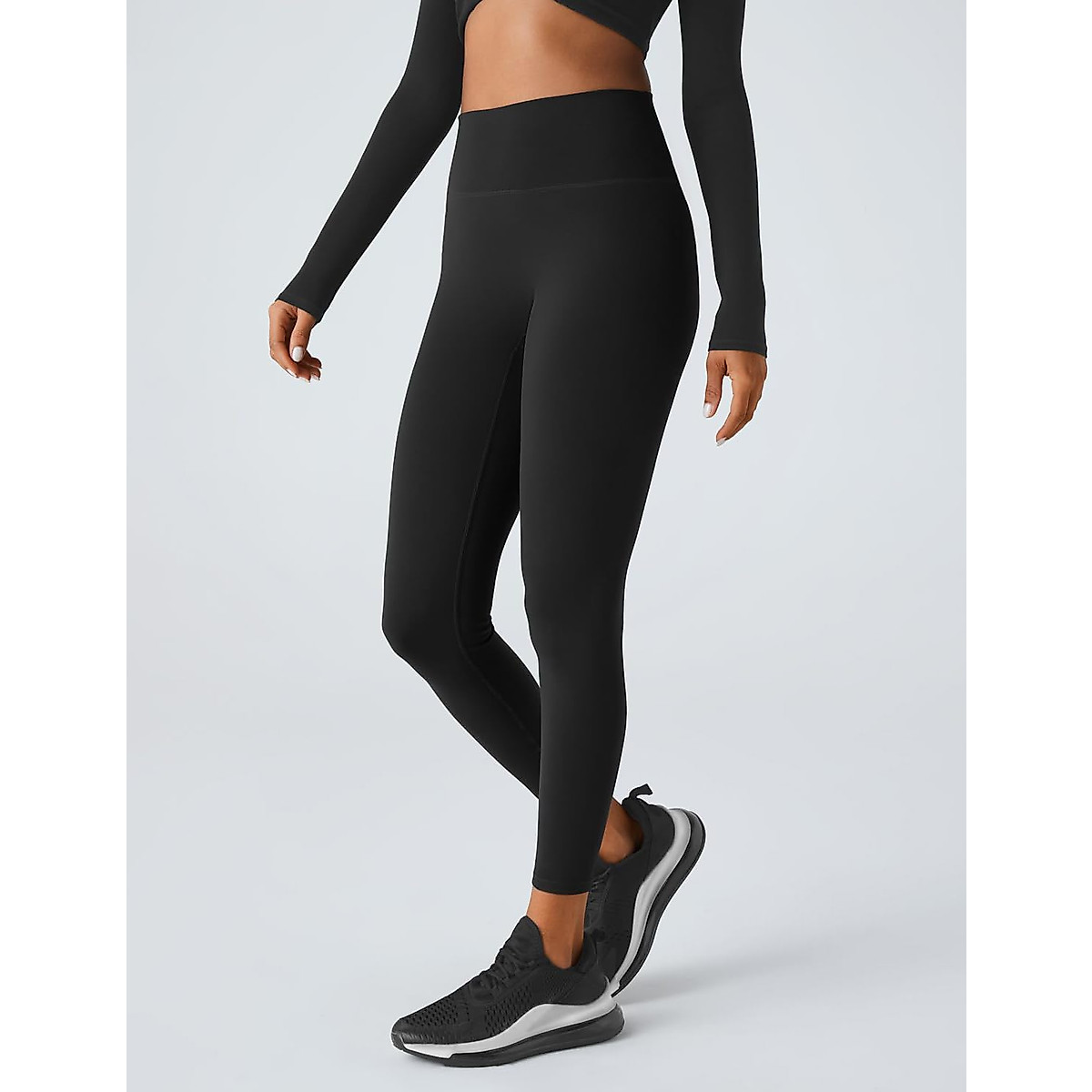 3 Pack High Waisted Leggings for Women No See Through Yoga Pants Tummy Control Leggings for Workout Running Buttery Soft (Black/Black/Black, S/M)