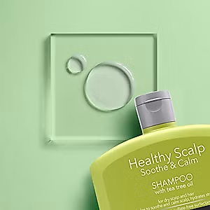 Neutrogena Soothing & Calming Healthy Scalp Shampoo to Moisturize Dry Scalp & Hair, with Tea Tree Oil, pH-Balanced, Paraben-Free & Phthalate-Free, Safe for Color-Treated Hair, 12oz