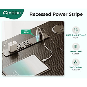 AODK 48 Inch Gaming Desk with Fabric Drawers & Power Outlets, Computer Desk with Storage Shelves & CPU Stand, Gamer Table, Writing Study Desk with Type-C & USB, Small Desk for Bedroom, Black